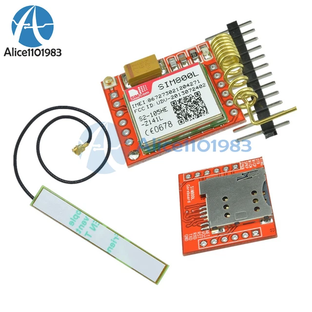 SIM800L PLUS PETIT module GPRS GSM avec antenne carte TTL quatre bandes ...