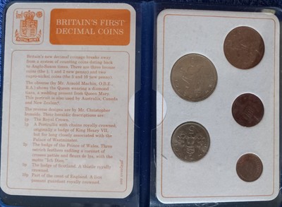 VINTAGE BRITAIN'S FIRST Decimal Coins Set 1971 Great Condition In ...