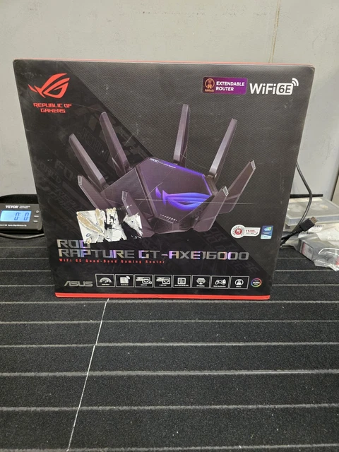 ASUS ROG RAPTURE GT-AXE16000 Quad-Band Wi-Fi 6E Gaming Router $199.99 ...