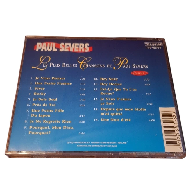 PAUL SEVERS LES Plus Belles Chansons Volume 2 CD Best Of Rare E24 EUR 8 ...