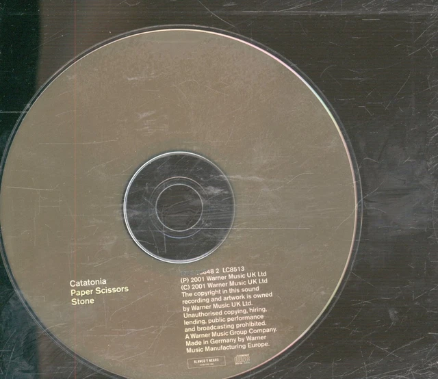 CATATONIA PAPER SCISSORS Stone CD Germany Blanco Y Negro 2001 no card ...