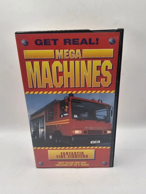 MEGA MACHINES FANTASTIC Fire Fighters VHS Video - Children's Fire Truck ...
