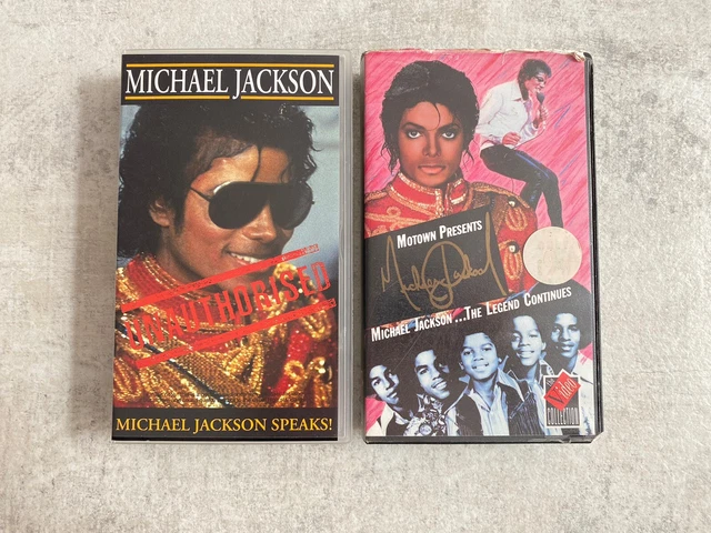 MICHAEL JACKSON VHS Video Tape X 2 VGC The Legend Continues & MJ Speaks ...