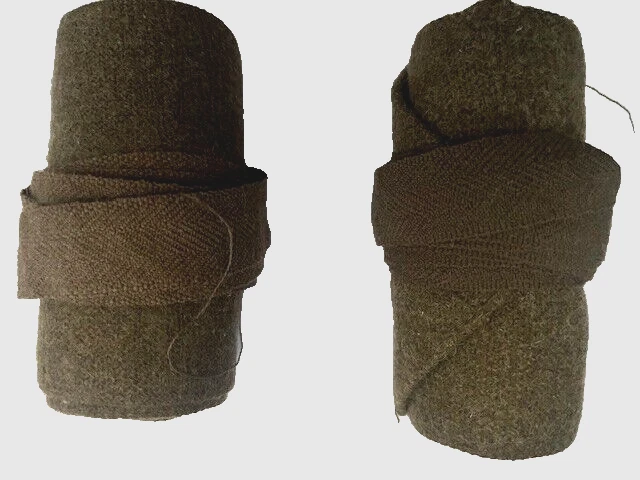 WW1 WW2 GB Putties Genuine British War Office Issue Original Khaki Wool ...