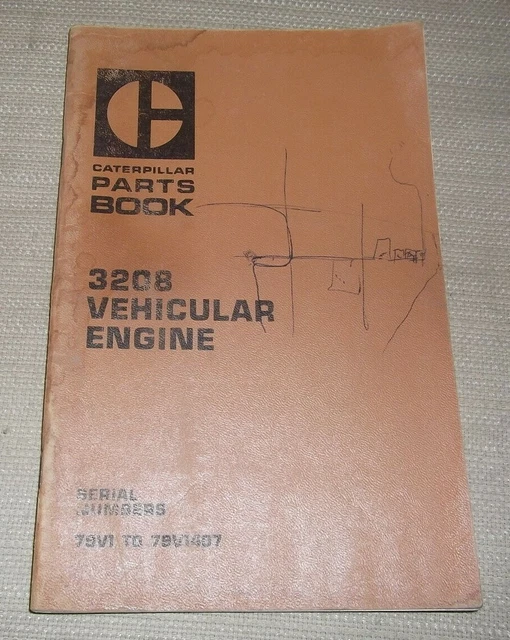 CAT CATERPILLAR 3306 Vehicular Engine Parts Book Manual S/N 3N24133-Up ...