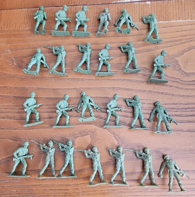 25 VINTAGE MPC Plastic Army Men Toy Soldiers $9.99 - PicClick
