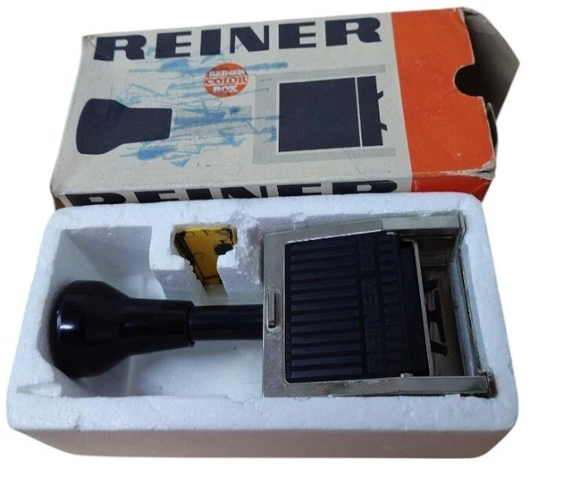 VINTAGE REINER COLOR Box 5.5mm Automatic Numbering Machine Stamps Used ... VINTAGE REINER COLOR Box 5.5mm Automatic Numbering Machine Stamps Used ...