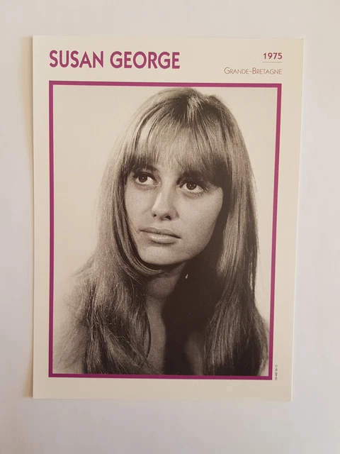 SUSAN GEORGE - Carte Fiche Cinema Portrait De Star EUR 2,50 - PicClick FR