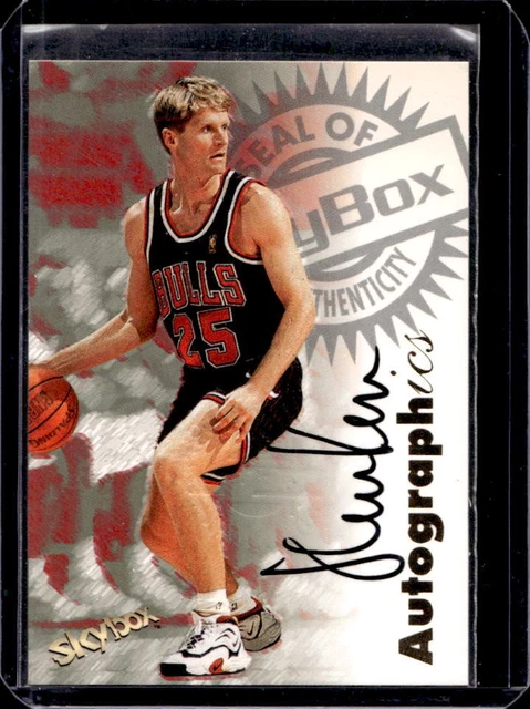 1997-98 SKYBOX PREMIUM Steve Kerr Autographics Auto Autographe Chicago ...