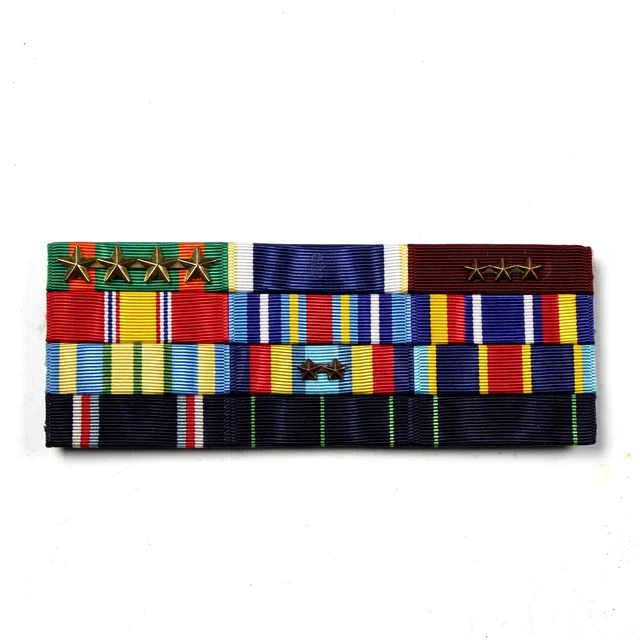 US MARINE CORPS Usmc Dress Uniform Ribbon Rack 4 Rows Magnet Back £26. ...