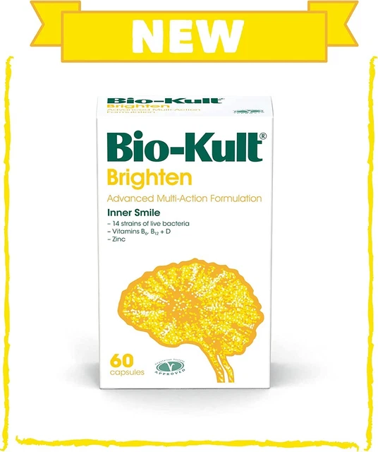 BIO-KULT BRIGHTEN ADVANCED Multi-Action Formulation 60 Capsules New £ ...