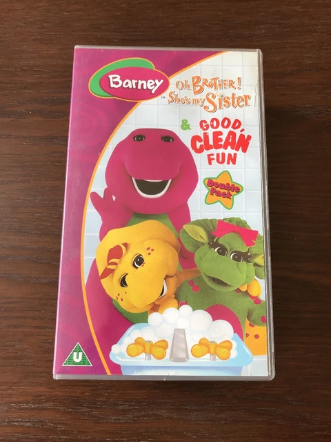 BARNEY OH BROTHER SHES MY SISTER GOOD CLEAN FUN DOUBLE PACK VHS £2.99 ...