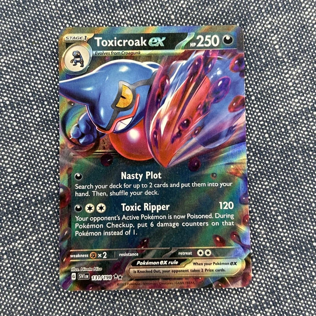 POKÉMON TCG TOXICROAK ex Scarlet & Violet Base Set 131/198 Holo Double Rare EUR 2,44 - PicClick FR
