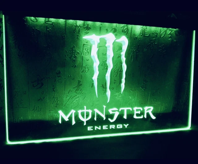 MONSTER ENERGY DRINK LED Neon Light Sign Green 2022 Hot 11,82 inche x H ...