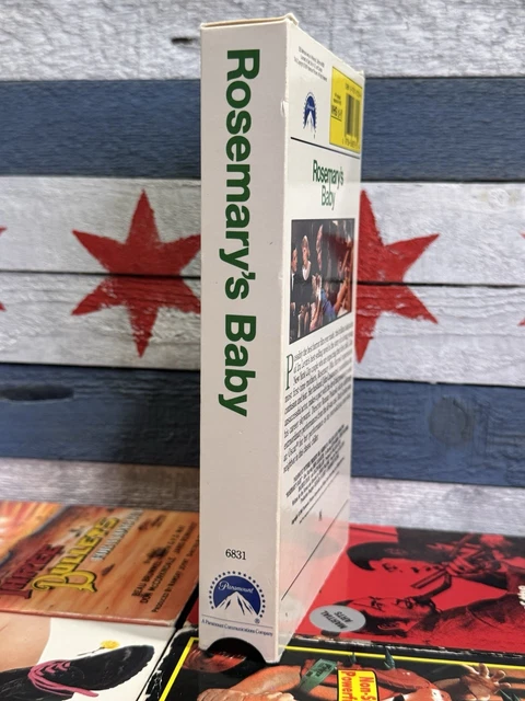 ROSEMARYS BABY (VHS, 1991) Mia Farrow Roman Polanski Cult Horror Video ...