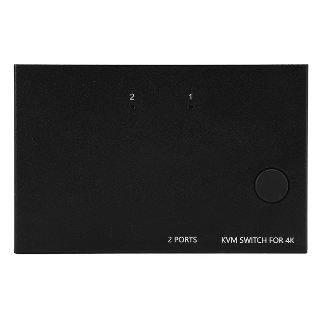 HD MULTIMEDIA INTERFACE KVM Switch USB KVM Switch Plug And Play For 2 ...