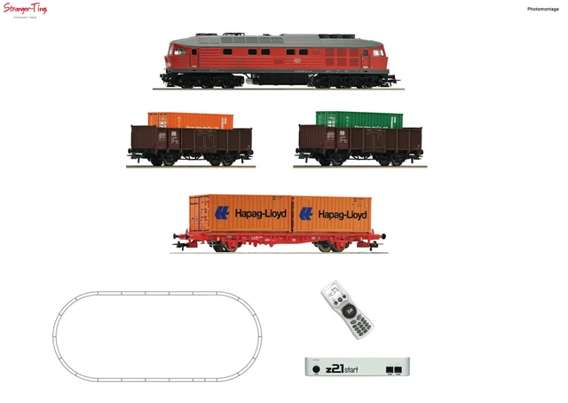 ROCO DBAG BR232 Diesel Freight Train Set VI (DCC-Fitted) 1:87 Scale, HO ...