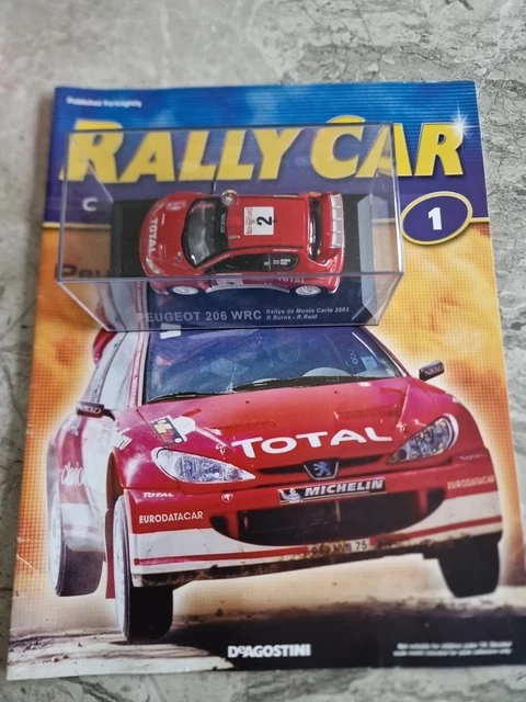 DEAGOSTINI RALLY CAR Collection Issue 1 Peugeot 206 WRC + Magazine £9. ...