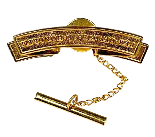 VINTAGE MASONIC MASONS Per Officia Ad Honorem Hallmarked Silver Gilt ...