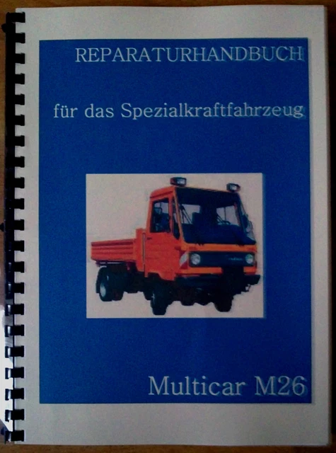 REPARATURHANDBUCH MULTICAR 26 Reparaturanleitung M26 M25 IFA W50 L60 Robur EUR 25,45 - PicClick DE