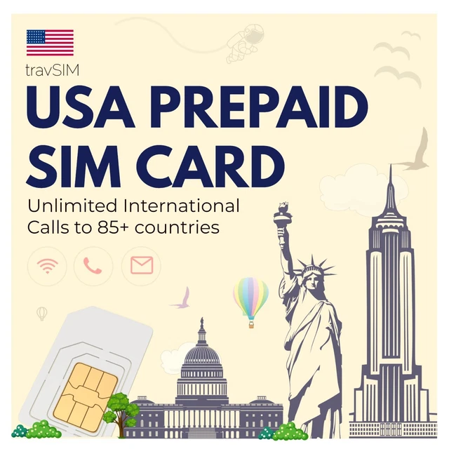SIM KARTE USA Amerika Prepaid 10GB 4G/5G Flat Telefonie national ...