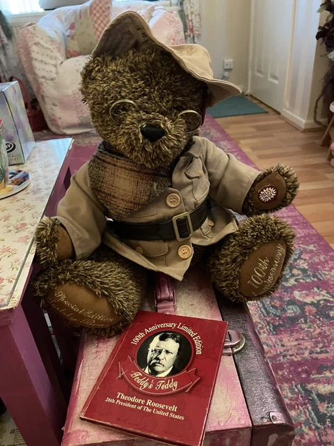 THEODORE ROOSEVELT TALKING Teddy Bear 100Th Anniversary Limited Edition ...
