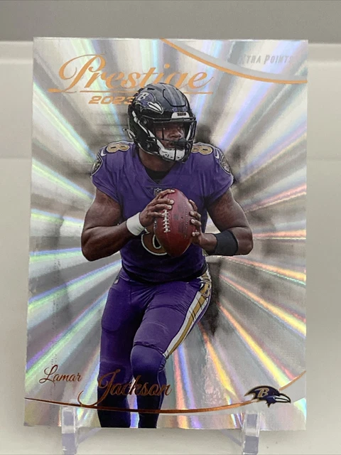 LAMAR JACKSON 2023 Panini Prestige #24 Sunburst parallèle Baltimore ...