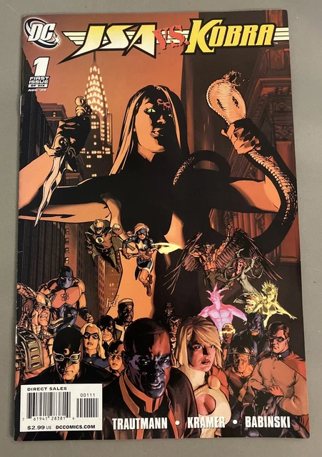 DC COMICS JSA vs Kobra RARE Justice Society Power Girl Dr Fate Hawkman ...