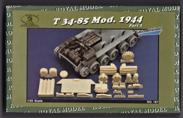 ROYAL MODEL 187 - T 34-85 Mod. 1944 CONVERSION SET - 1/35 RESIN KIT £35 ...