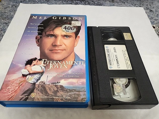 VHS ETERNAMENTE JOVEN Primera Edición 1993 Spanish Mel Gibson Elijah ...