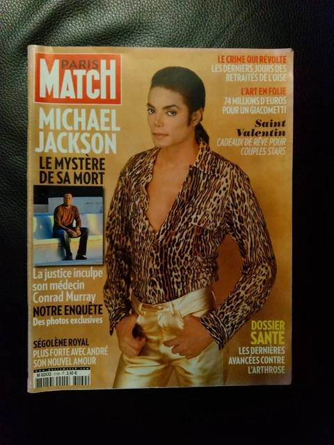MAGAZINE PARIS MATCH n°3169 - Michael Jackson (Février 2010) - État ...