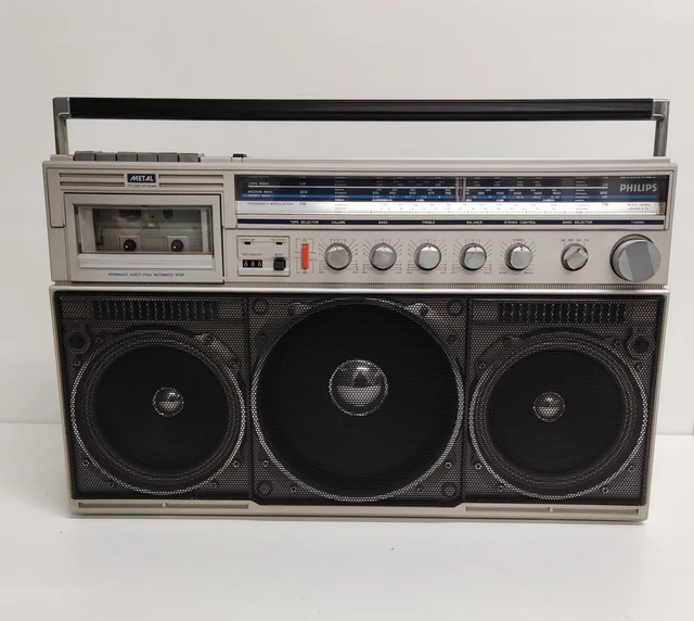 PHILIPS D8444 POWER Player Boombox Ghettoblaster radio vintage EUR 199 ...