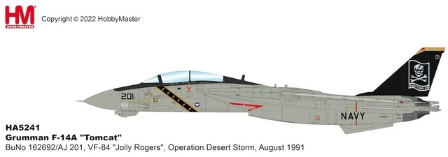 F-14A TOMCAT BUNO Jolly Rogers Desert Storm 1991 - Hobby Master Ha5241 ...