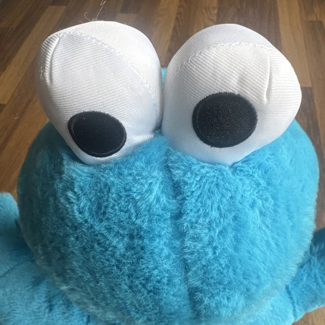 RARE SESAME STREET Cookie Monster Giant 25” Soft Plush Cuddly Toy ...