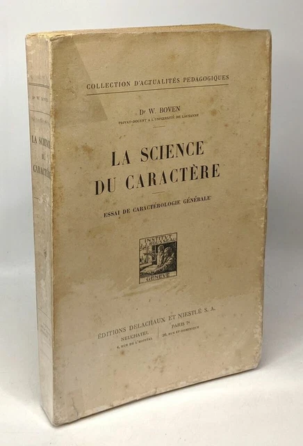 LA SCIENCE DU caractère - essai de caractérologie générale - collection ...