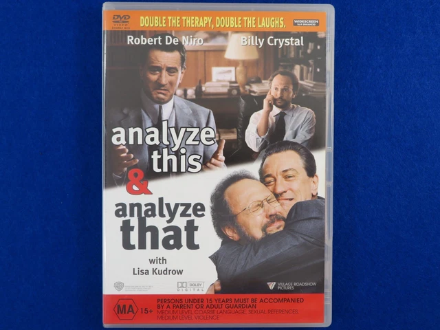 ANALYZE THIS / Analyze That - Robert De Niro - DVD - Region 4 - Fast ...