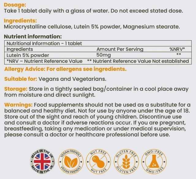 MACULAR DEGENERATION EYE Vision Health Eyesight Support Lutein ...