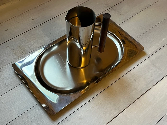 PLATEAU ET PICHET vers 1970 degrenne inox massif EUR 110,00 - PicClick FR