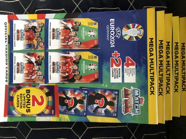 TOPPS MATCH ATTAX UEFA EURO 2024 Trading Cards Collection 5 Multipacks ...