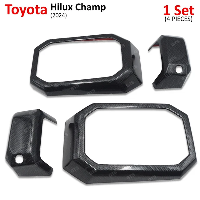 FOR TOYOTA HILUX Champ Truck 2024 - 25 Carbon Head Lamp Lights Cover ...