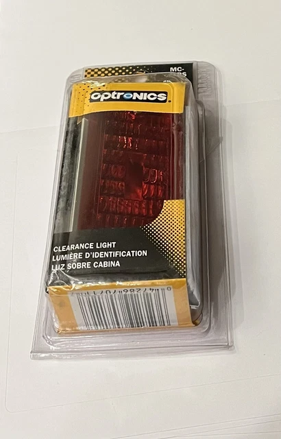 OPTRONICS MC-71RS ~ Flush Mount Red Marker/ Clearance Light ~ Chrome Housing $9.87 - PicClick AU