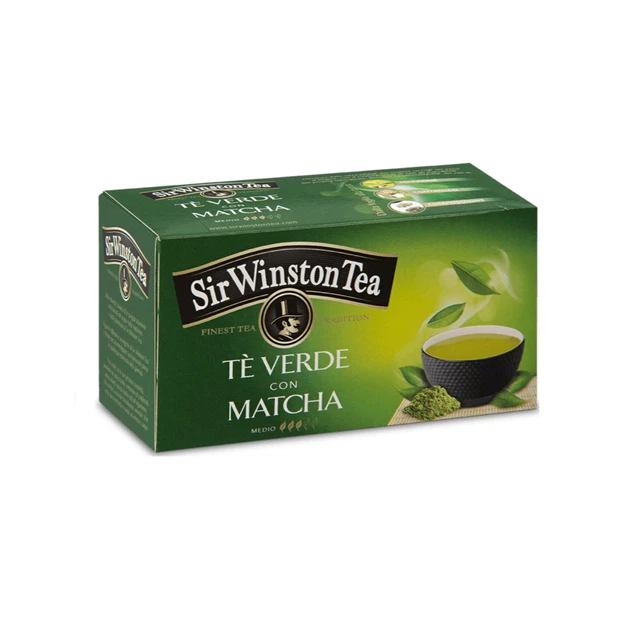 SIR WINSTON TEA® | Tè Verde con Tè Matcha - 1 x 20 Bustine di Tè (35 Gr ...