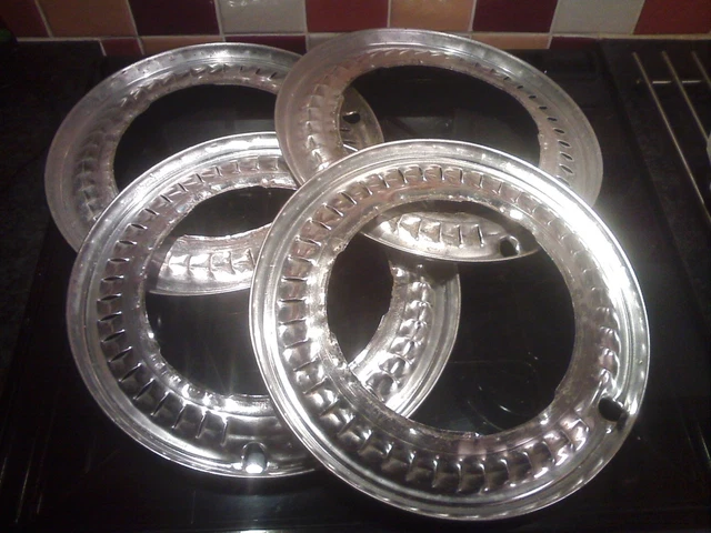 CLASSIC CAR WHEEL embellishers for 13 inch wheel Austin A30 A35 A40 ...