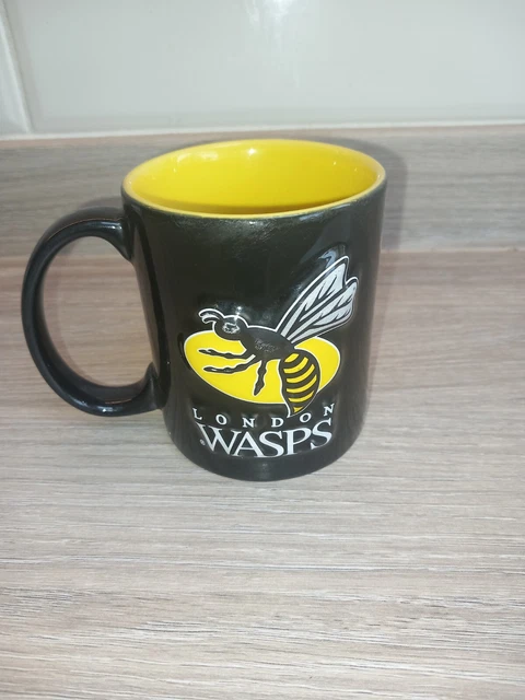 LONDON WASPS Rugby Logo Badge Mug Collectable £4.50 - PicClick UK