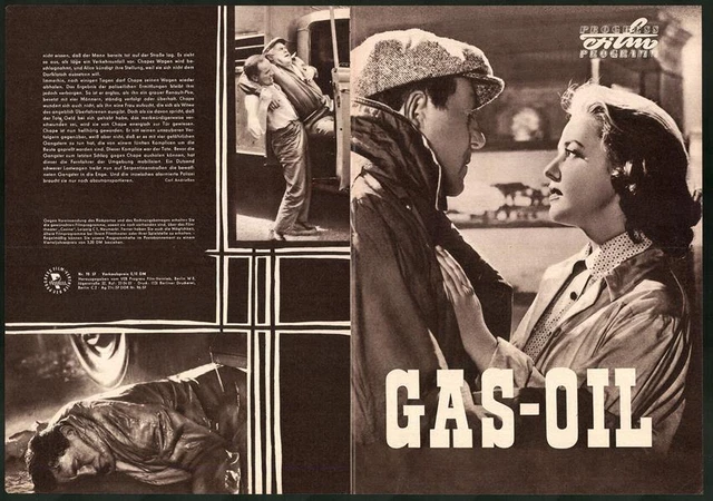 FILMPROGRAMM PFP NR.78, Gas-Oil, Jean Gabin, Jeanne Moreau, Regie ...