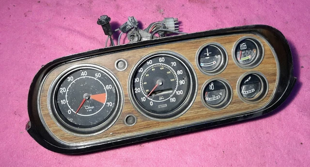 ESCORT MK1 6 DIAL DASH DASHBOARD INSTRUMENT CLUSTER GAUGES 1300XL ...