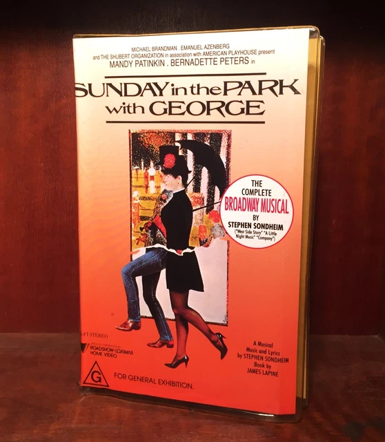 *SUNDAY IN THE PARK WITH GEORGE vhs ROADSHOW LORIMAR *mint* rare 80s ...