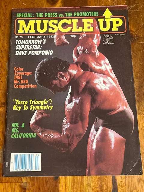MUSCLE UP BODYBUILDING muscle magazine DAVE POMPONIO 2-82 $6.49 - PicClick
