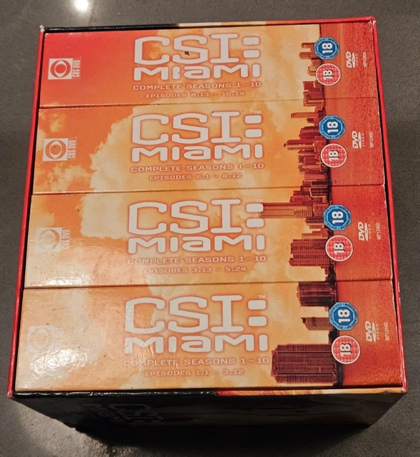 CSI MIAMI THE Complete Collection Seasons 1-10 Dvd Box Set £84.53 ...