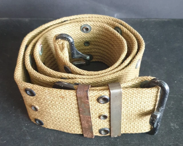 WW2 US ARMY GI's M.1936 Webbing/Canvas Belt From the 1944 Battle of ...